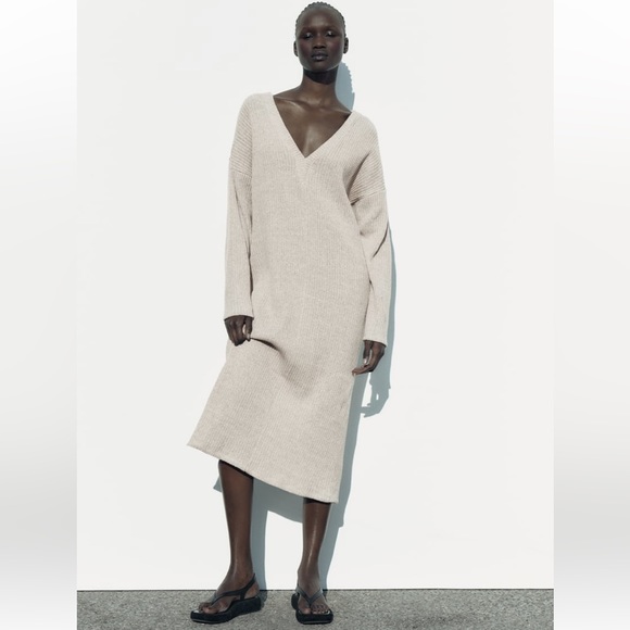 Zara | Dresses | Zara Soft Midi Dress | Poshmark